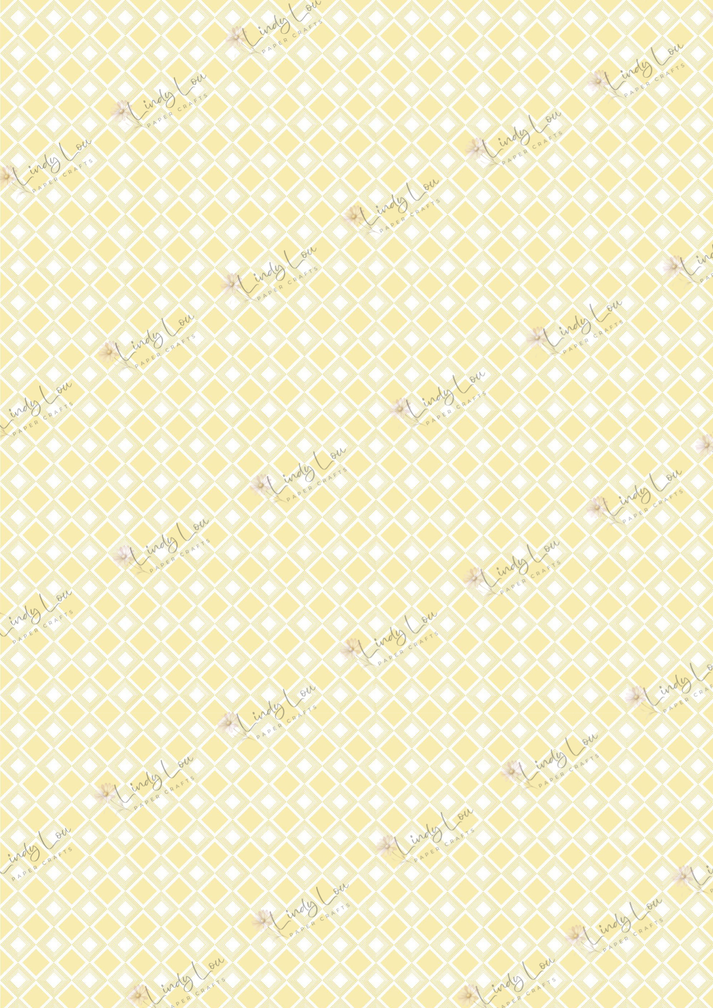 A4 Single Sheet - Buttercream Blooms - Buttercream Lattice – Lindy Lou ...
